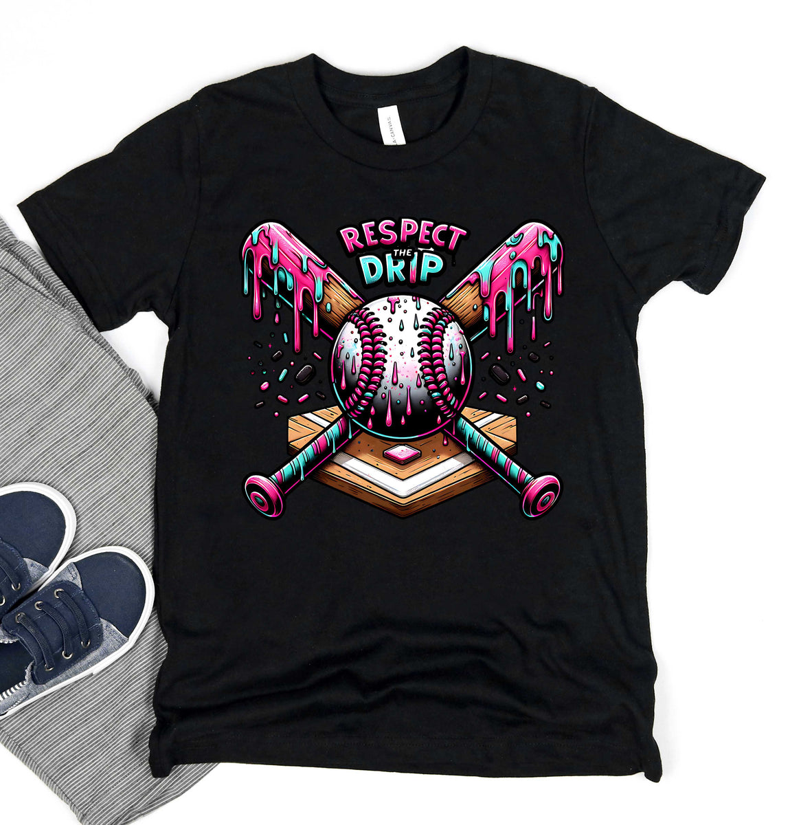 DTF0515 Respect the Drip Baseball – RCAWholesale